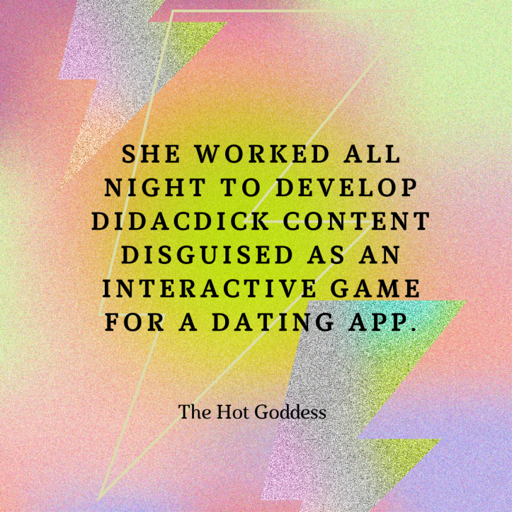 Didacdick ~ Monday’s Midlife Made-Up Word – The Hot Goddess